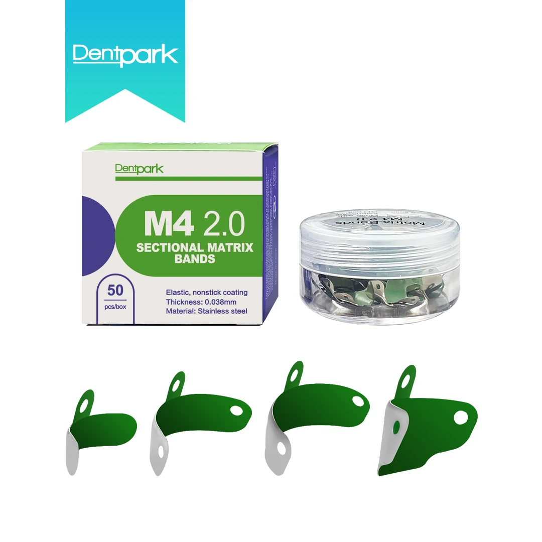 Dentpark/50pcs Dental Sectional Matrix Bands M4 2.0 with Non-Stick ...