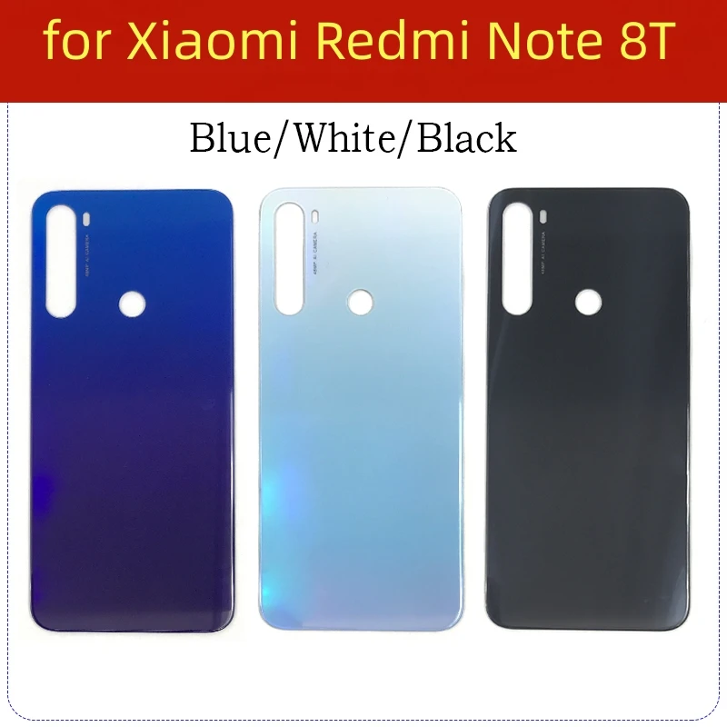 New-For-Xiaomi-Redmi-Note-8T-Battery-Back-Cover-Rear-Door-Note8T-Glass ...