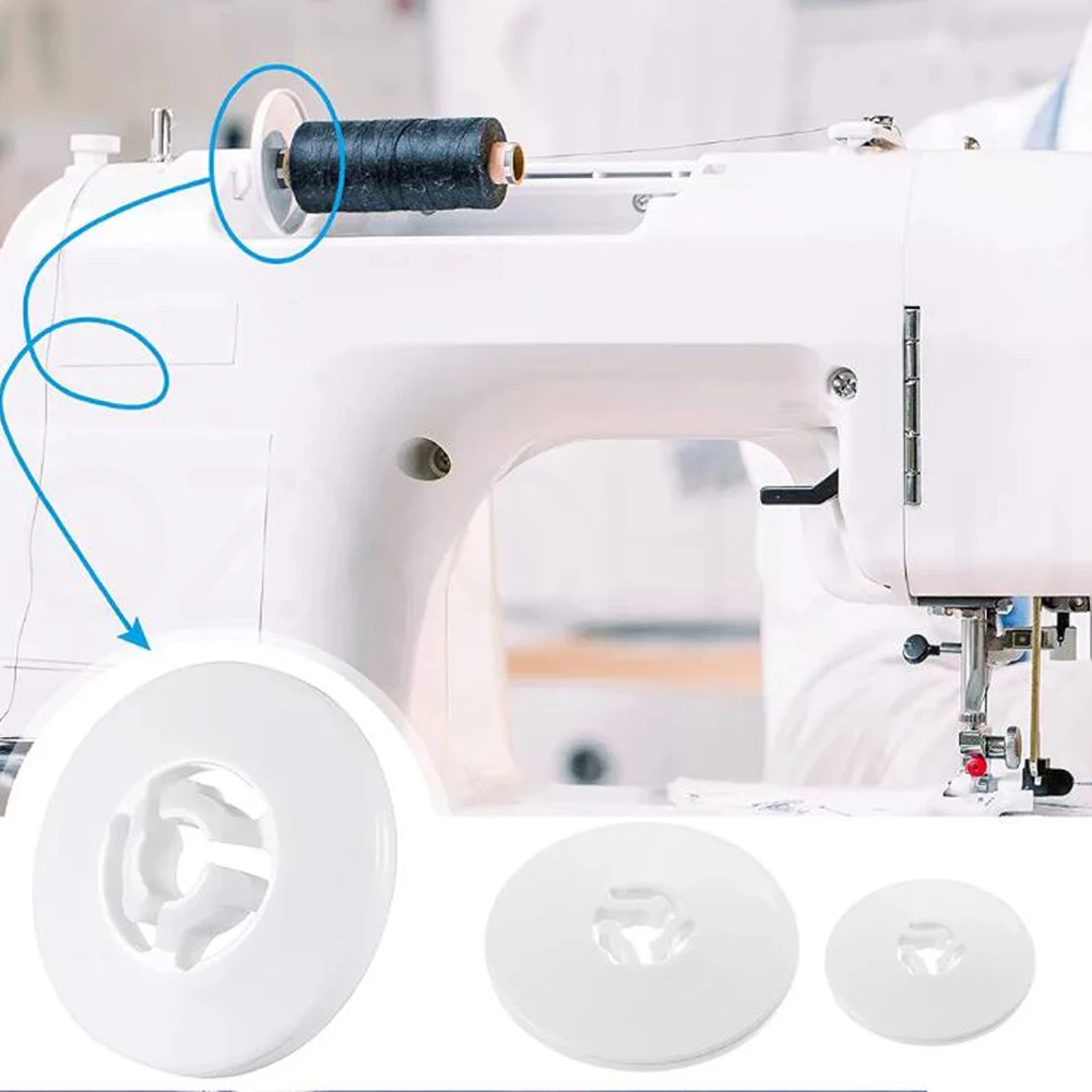 Plastic-Sewing-Machine-Parts-Spool-Pin-Cap-Small-Medium-Large-Spool ...