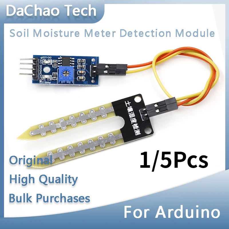 1-5Pcs-Soil-Moisture-Meter-Detection-Module-Intelligent-Electronic-Soil ...