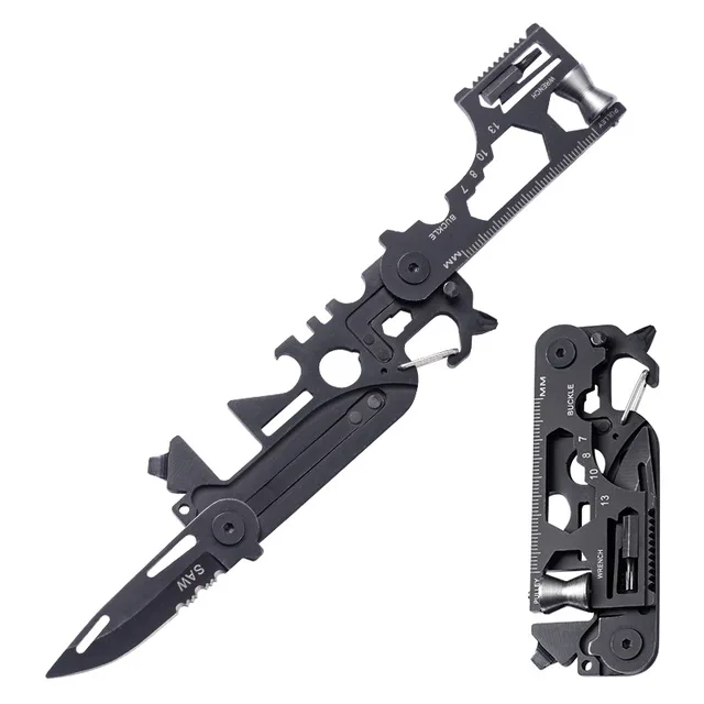 Multifunctional Outdoor Tool Combination Card Folding Tactical Scissor ...