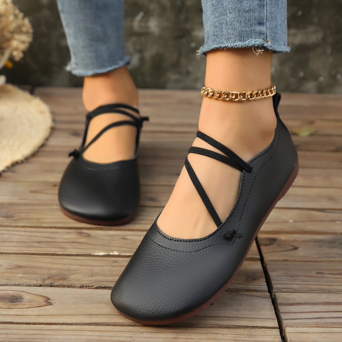 Women-s-casual-single-shoes-2024-new-flat-bottomed-bean-shoes ...