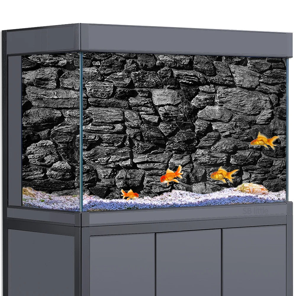 Fondo-de-acuario-3D-de-m-rmol-piedra-negra-pared-de-roca-papel-tapiz-HD ...