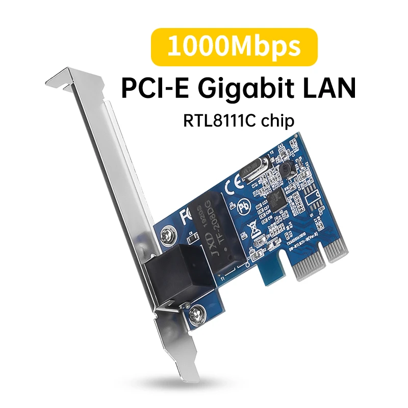 Network Card 10m/100m/1000mbps Gigabit Ethernet Pci Express Network ...