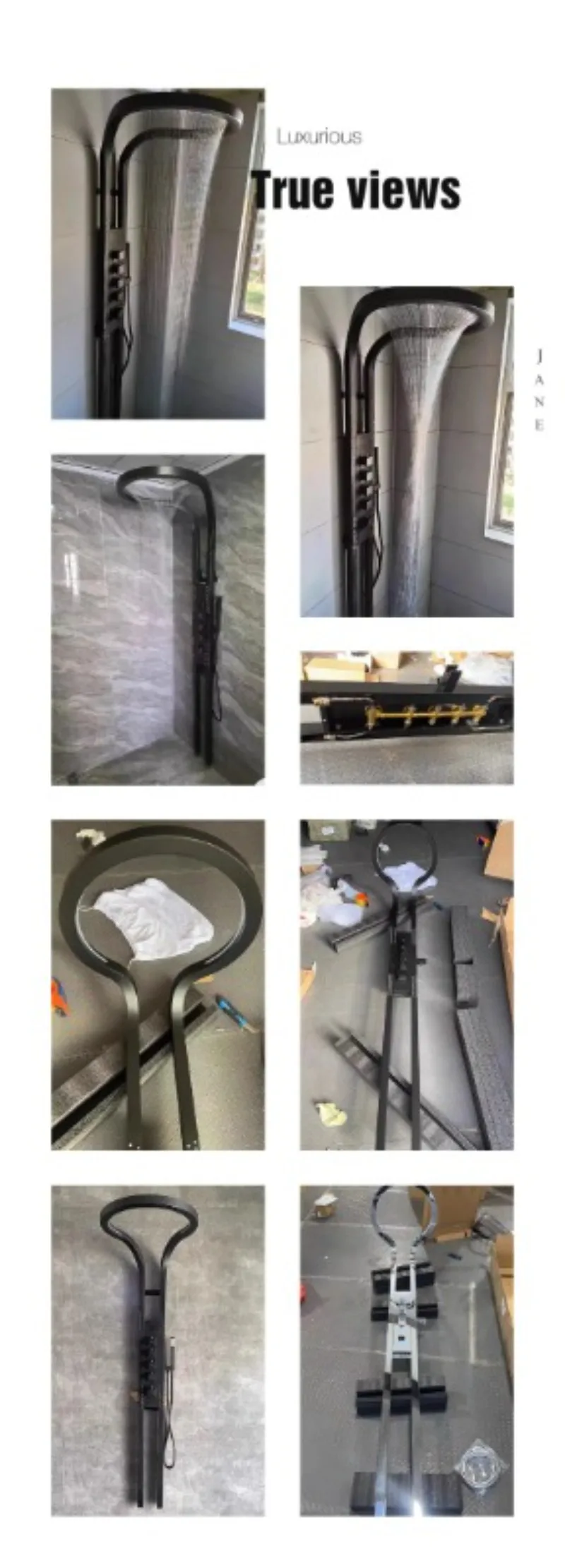 Душевая система XMSJ Водопад Черная латунь Медь | AliExpress