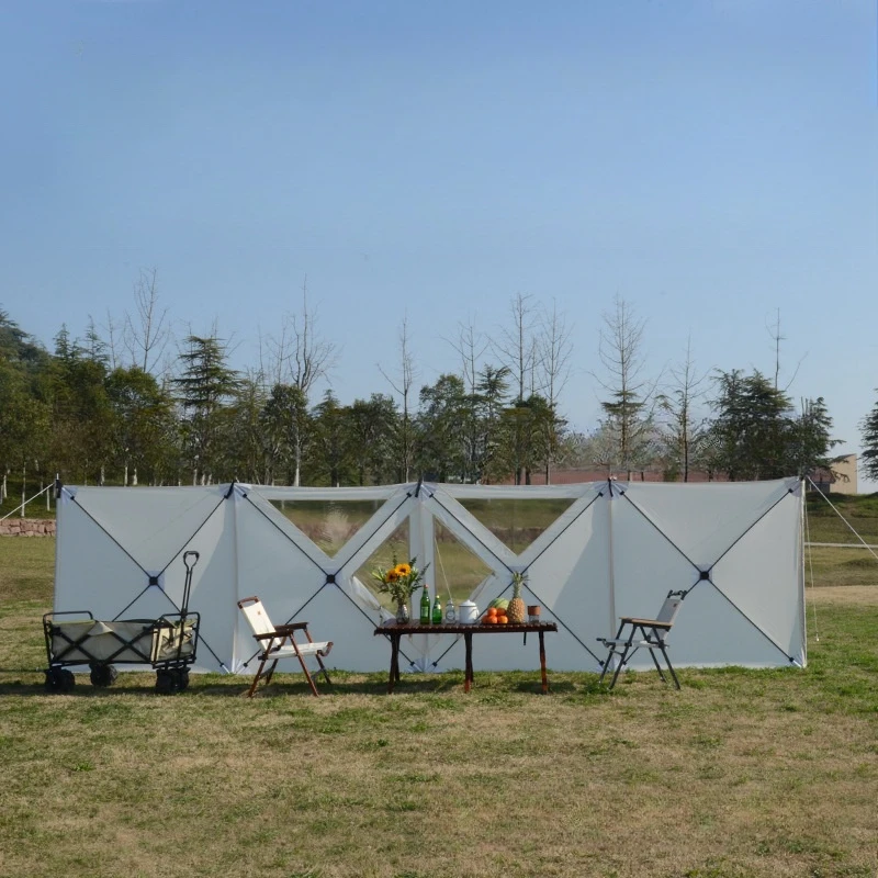 Outdoor-Camping-Shelter-Wind-Break-Wall-for-Picnic-BBQ-Assembly-Free ...