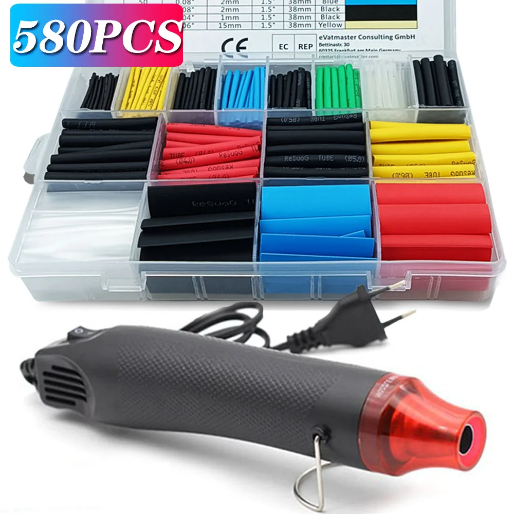 Heat-Shrink-Tubing-Kit-Shrinkable-Wire-Shrinking-Wrap-Connect-Cover ...
