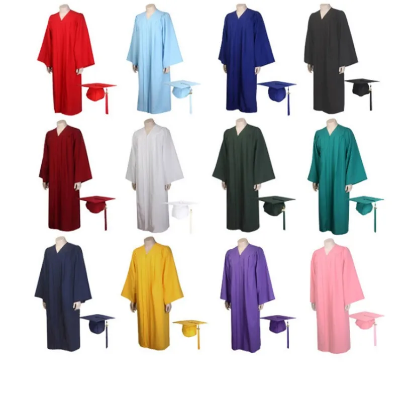 2024-New-Woven-Baccalaureate-Gown-American-Style-Adult-University ...