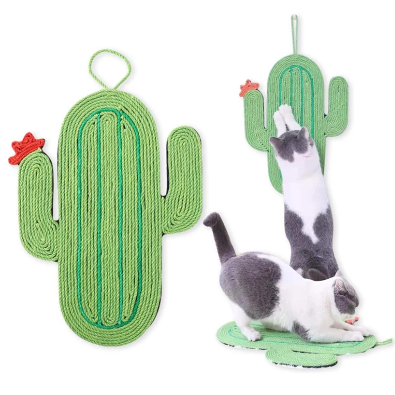 Cat-Scratcher-Mat-Natural-Sisal-Cat-Scratching-Pad-Cactus-Scratch ...