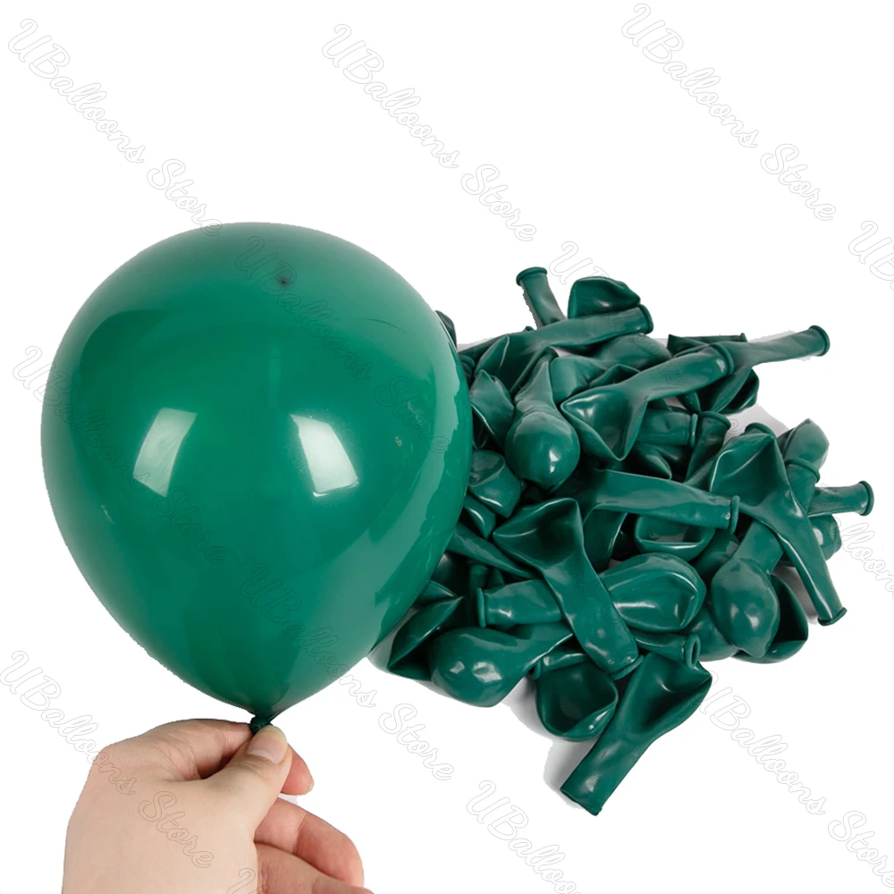 10/20/30Pcs Green Birthday Balloons Metal Retro Dark Green Sage Green ...