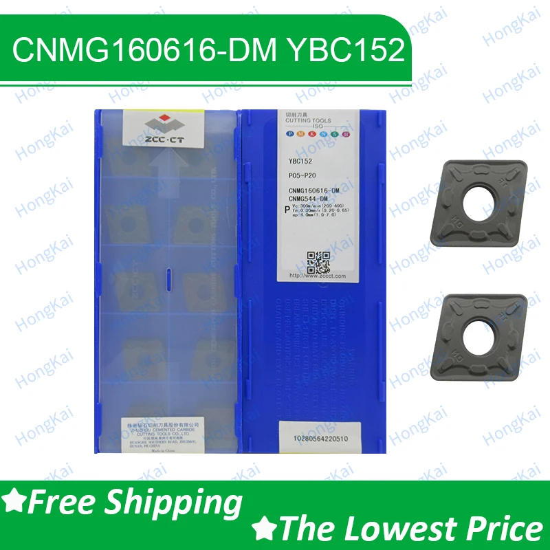 10PCS-ZCC-CNC-Carbide-Cutting-Tools-CNMG-Series-CNMG160616-DM-YBC152 ...
