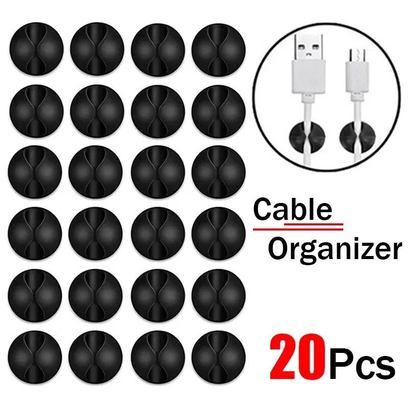Cable-Organizer-Clip-Self-Adhesive-Cable-Manager-Drop-Wire-Holder-Cord ...