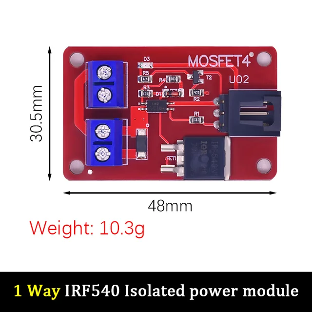 LIZAO Four Channel 4 Route MOSFET Button IRF540 V4.0+ MOSFET Switch ...
