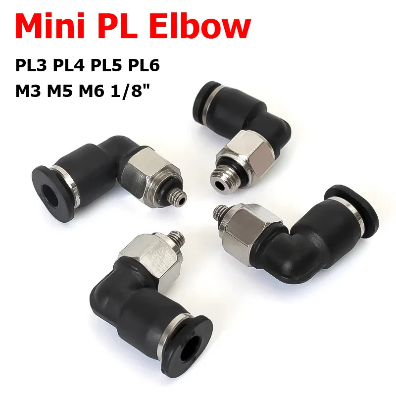 1-150pcs-Mini-PL-Pneumatic-Air-Connector-Elbow-Fittings-OD-3-4-5-6mm ...