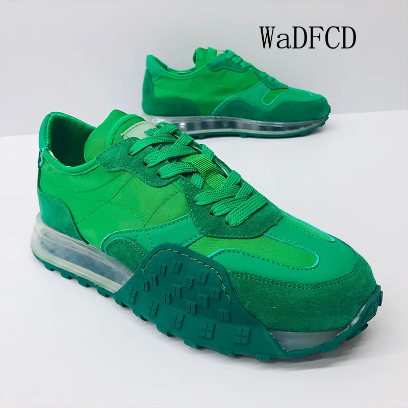 Tênis de corrida dos homens almofada de ar placa sapatos moda casual ...