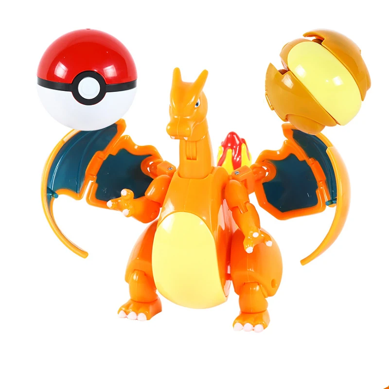 Figure Pokemon Pokeball transform Pikachu Charizard Venusaur Blastoise ...
