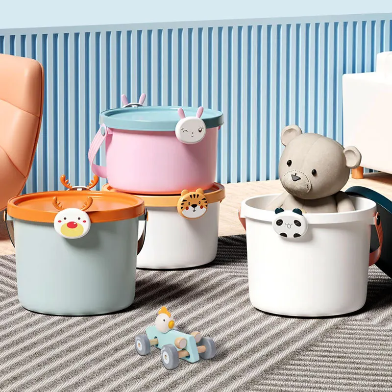 Children-s-Toy-Storage-Bucket-Handheld-Plastic-Storage-Box-Building ...