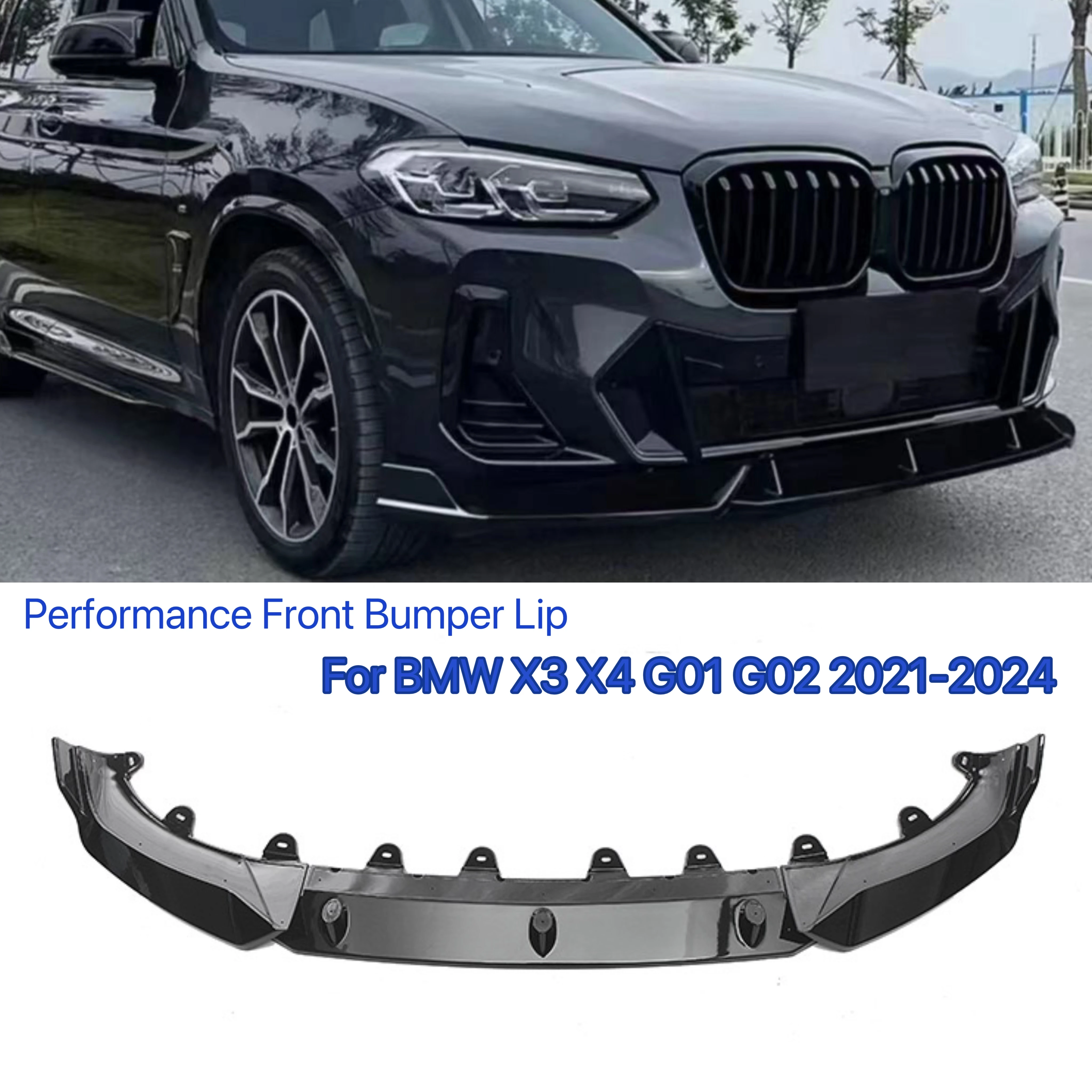 3pcs-Performance-Front-Bumper-Splitter-Lip-Spoiler-Diffuser-For-Bmw-X3 ...