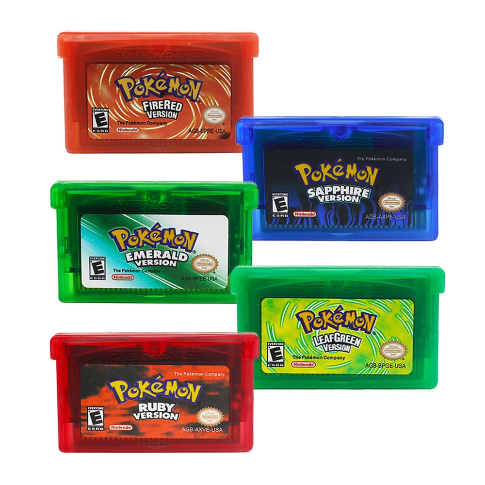 Pokemon GBA 32 Bit Video Game Cartridge Console Card For GBA Pokemon ...
