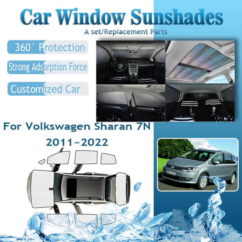 Fit For VW Volkswagen Sharan SEAT Alhambra 7N 2011~2022 Car Sunshade ...
