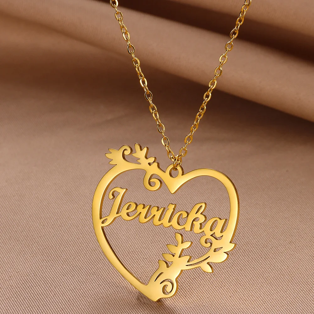 Tender-Buds-Choker-Personality-Name-Collar-Stainless-Steel-Necklace ...