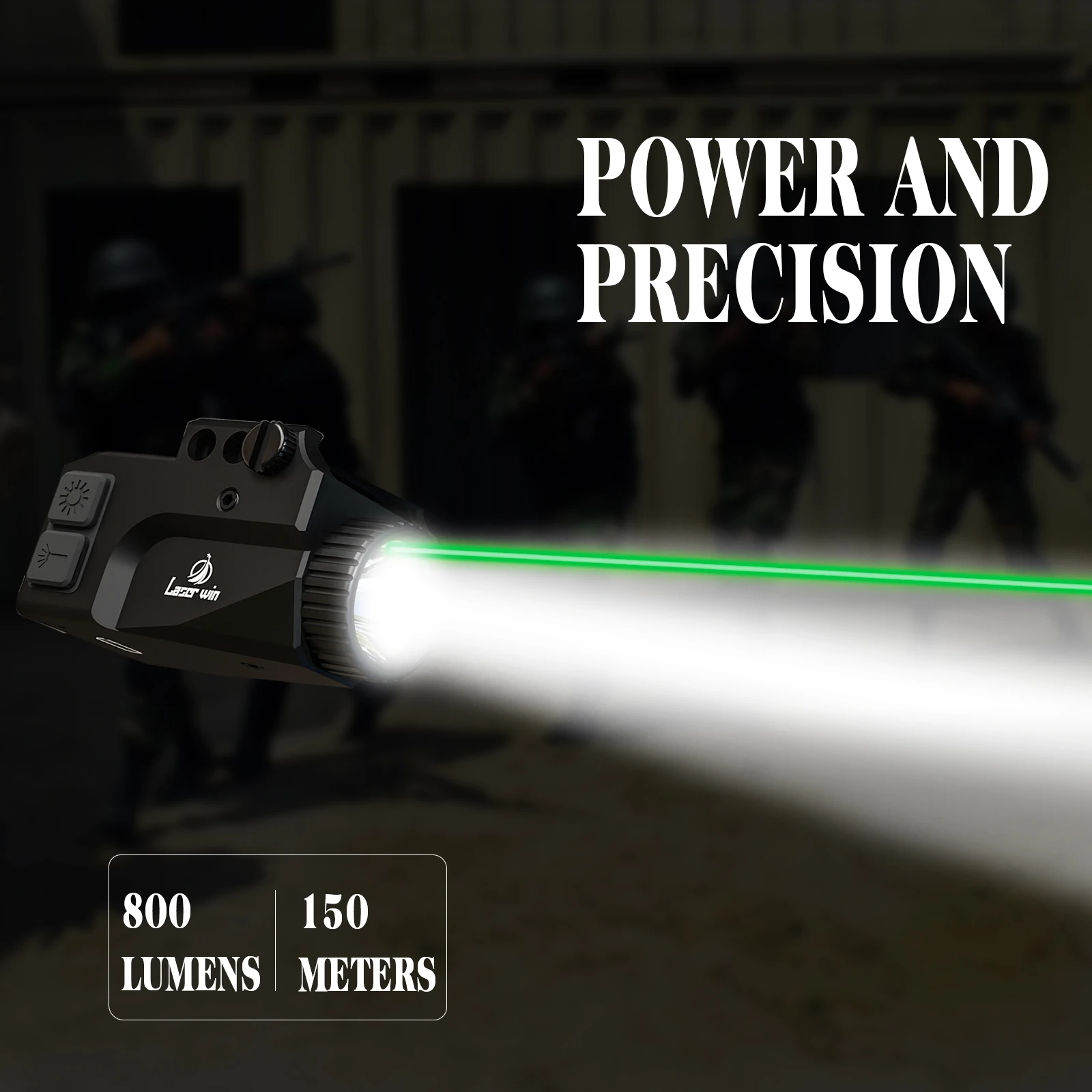Hign-Lumen-Tactical-Flashlight-Green-Laser-Sight-Combo-Hungting-Laser-Sigh-For-Pistol-Handgun ...