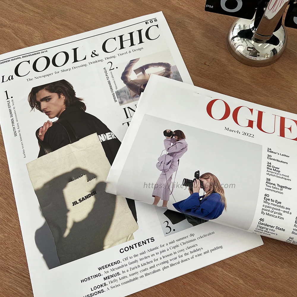 Fashion-Pose-Decoration-Newspaper-Ins-Trend-Model-Poster-Food-Lifestyle ...