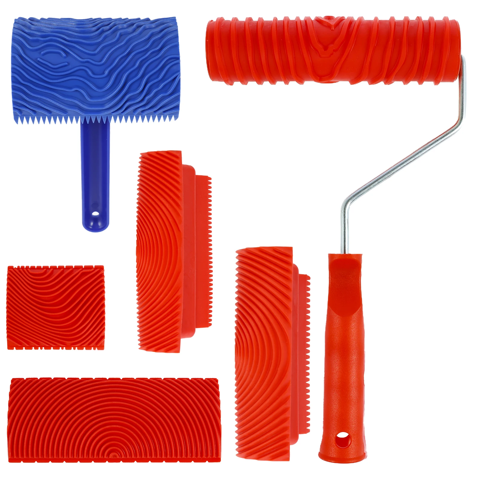 5/6Pcs Wood Graining Tool Professional Wood Grain Patterns Paint Tool ...