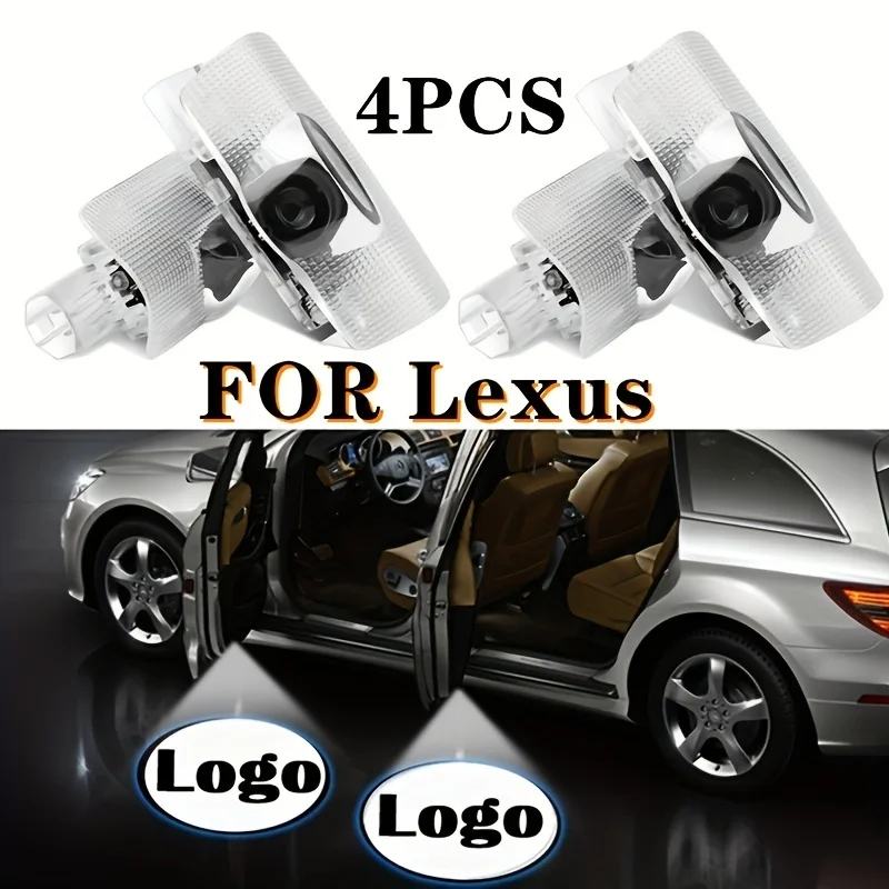4Pcs-LED-Car-Door-Welcome-Lights-For-Lexus-GX-LX-LX470-LX570-IS-RX ...