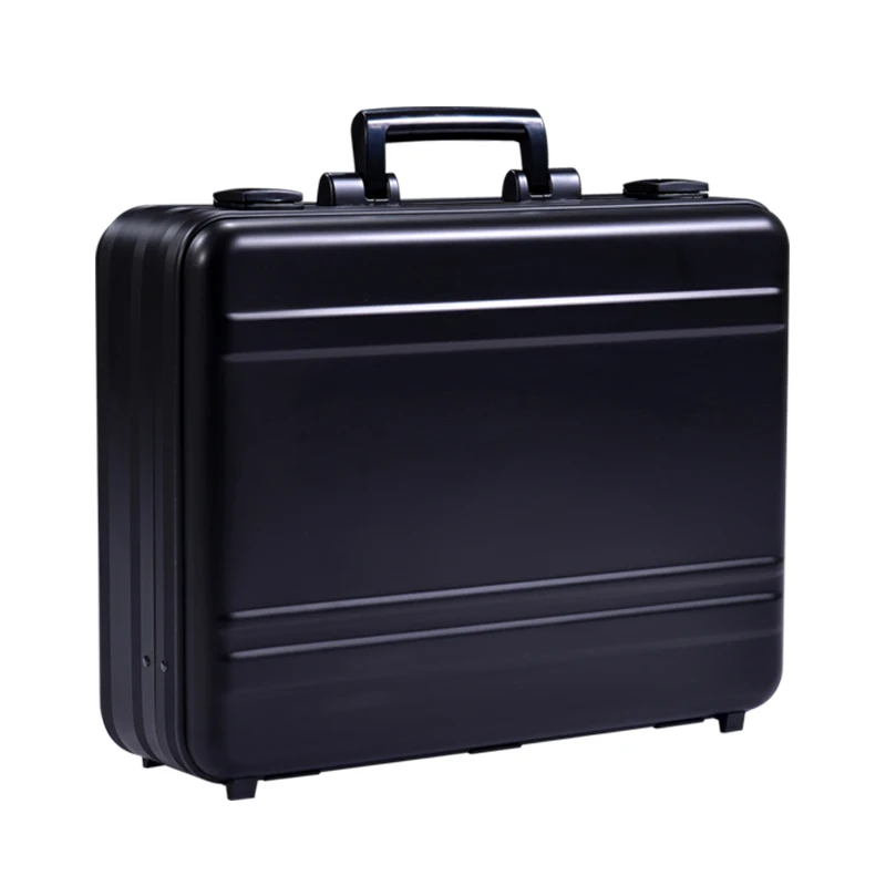 Aluminum Briefcase Men Hard Metal Brief Cases Lawyer Document Laptop ...
