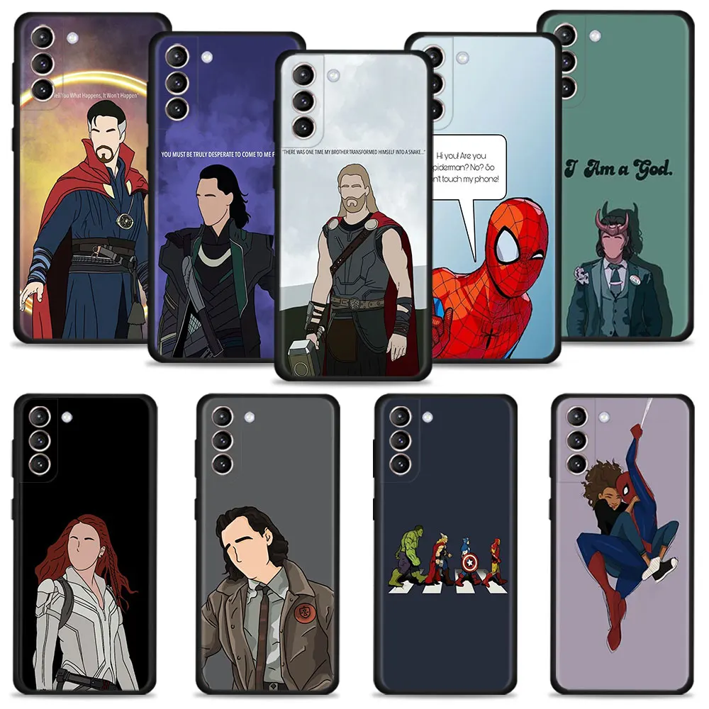 Marvel Thor And Loki Spider-man Phone Case For Samsung Galaxy S22 S21 ...