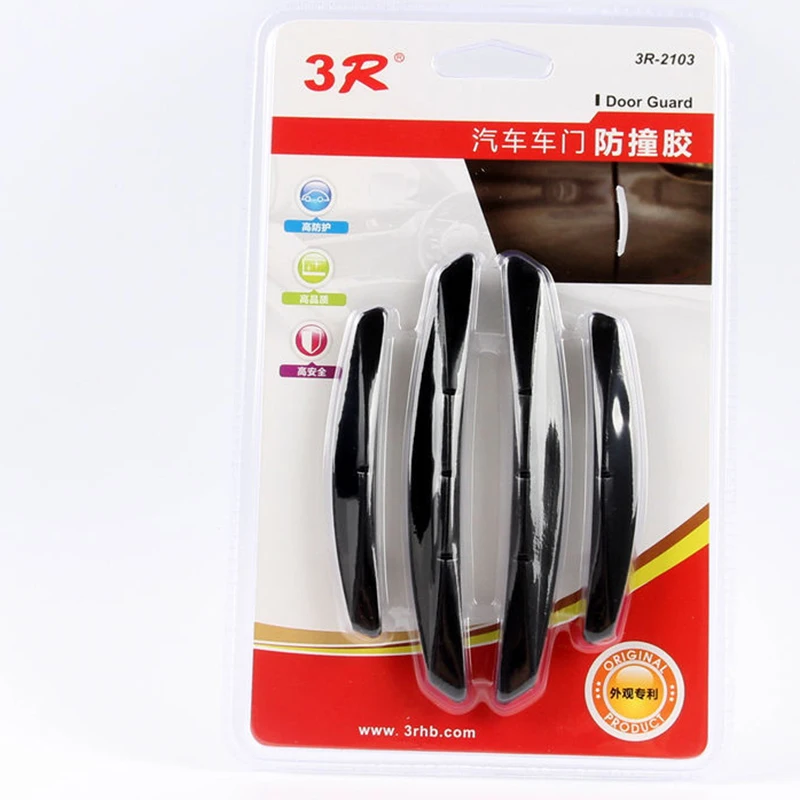 4PCS-Car-Sticker-Door-Edge-Guards-Trim-Molding-Protection-Strip-Anti ...