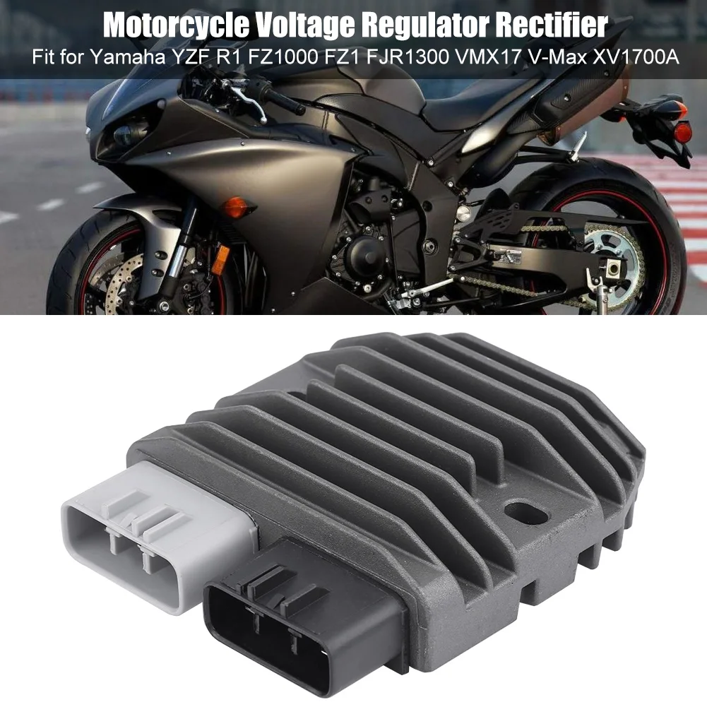 Aluminum Alloy DC12V Motorcycle Voltage Regulator Rectifier For Yamaha ...