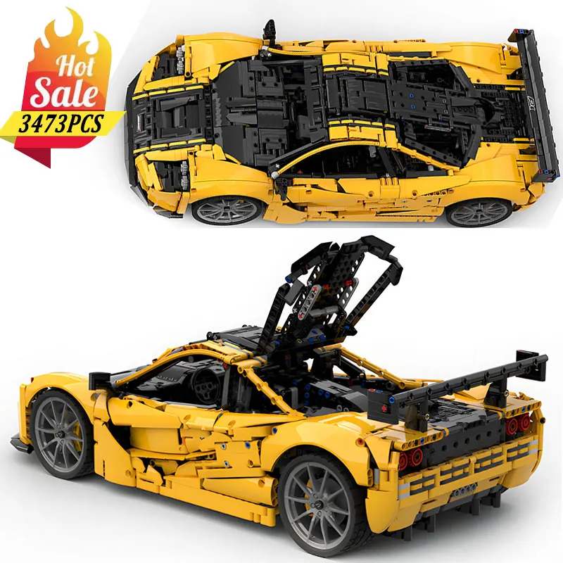 Comptible 42172 Technical Sports Car Hypercar Building Blocks MOC ...