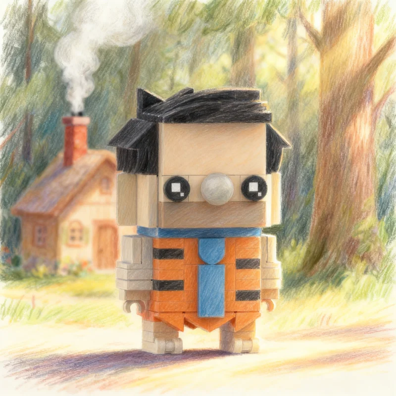 157pcs MOC Fred Flintstone The Primitive People Brickheadz Model ...