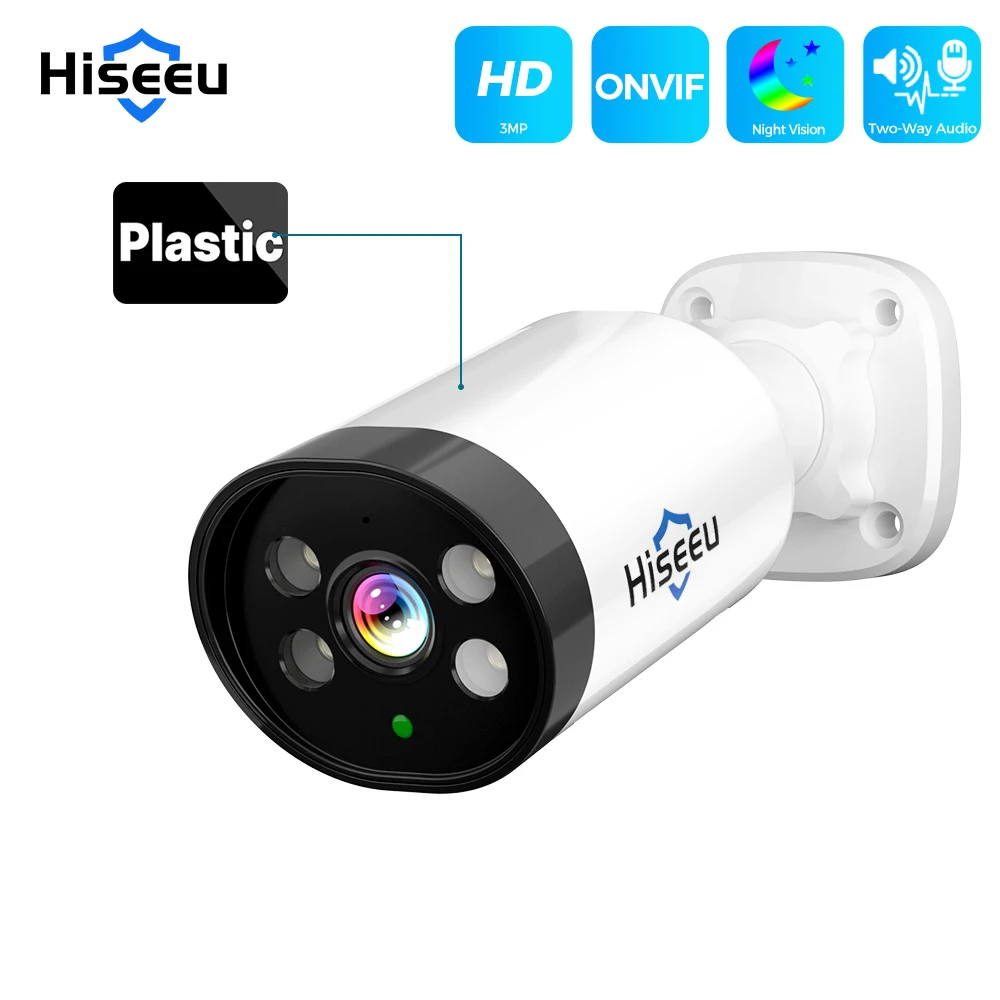 Hiseeu-3MP-POE-IP-Camera-Plastic-H-265-CCTV-Home-Audio-Video ...