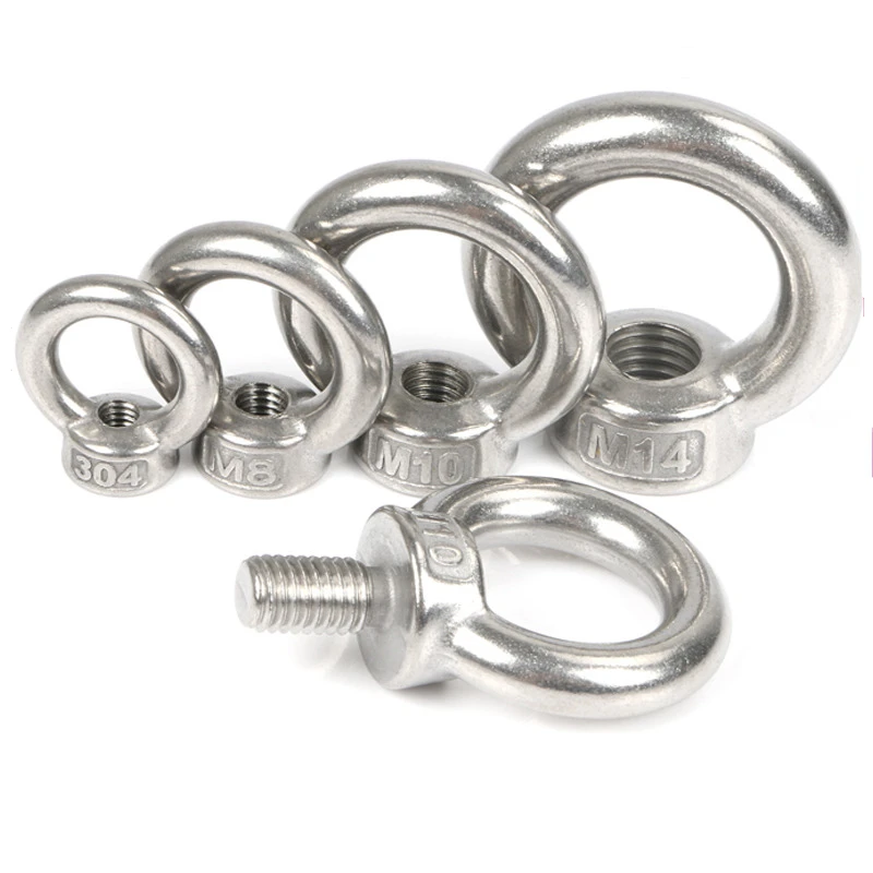 M3 M4 M5 M6 M8 M10 M12 304 stainless steel Lifting eye nuts/Screw Ring ...