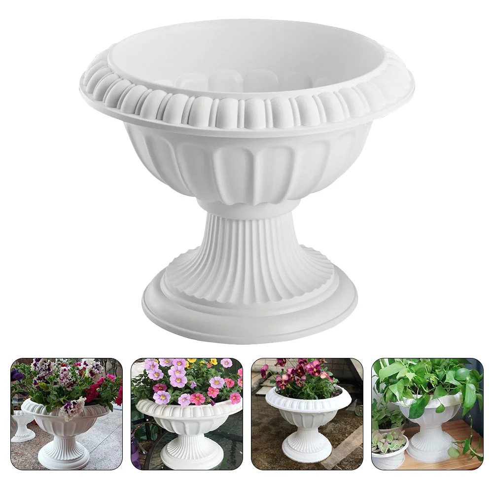 Garden-Plastic-Urn-Flower-Pot-Classic-Traditional-Urn-Planter-Flower ...