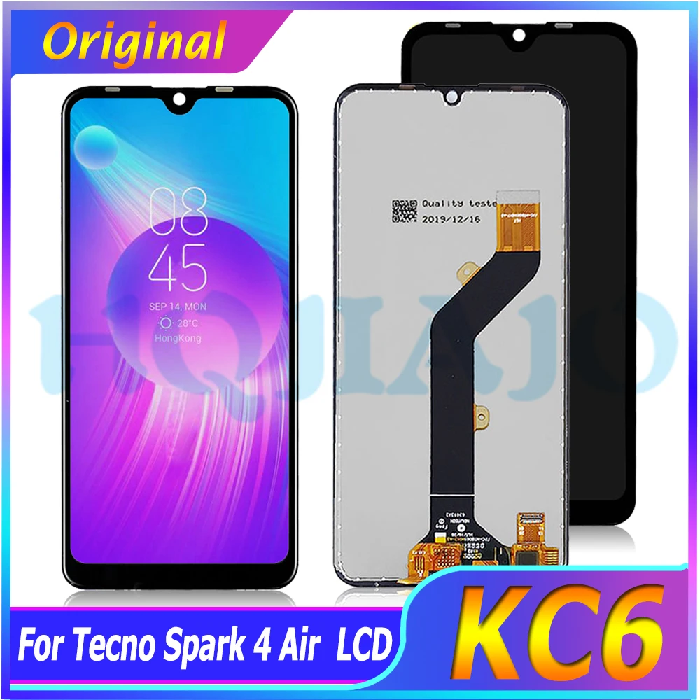 6.1" Origianl For Tecno Spark 4 Air LCD Display Touch Screen Digitizer Assembly For Tecno KC6 ...