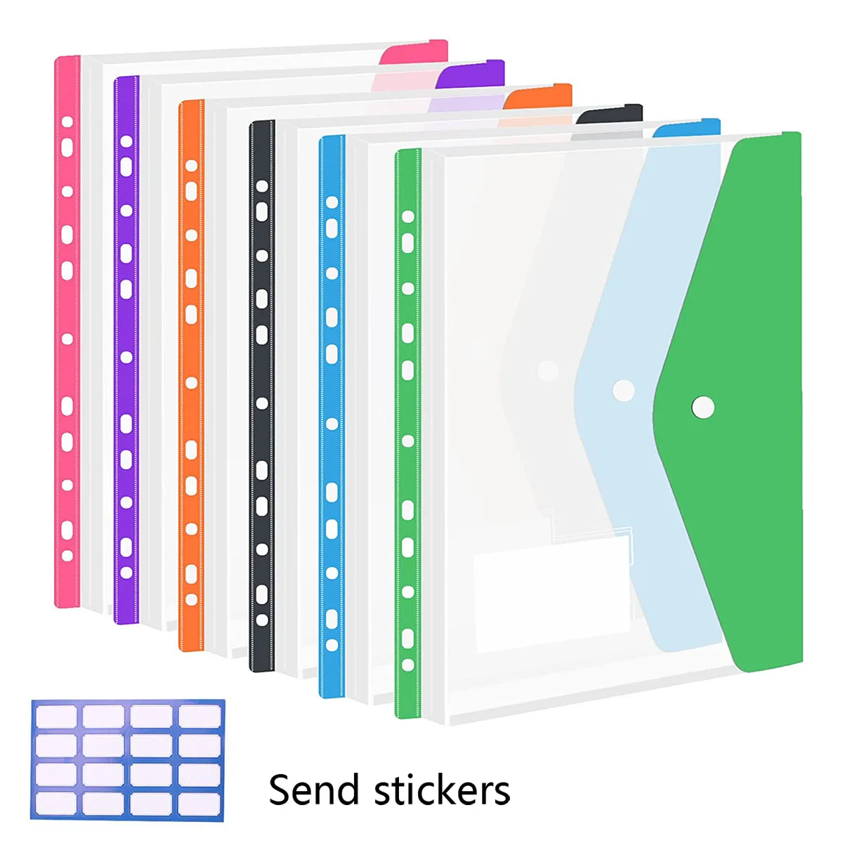 A4-Size-Plastic-File-Folders-Wallets-Colorful-Document-Files-Envelope ...