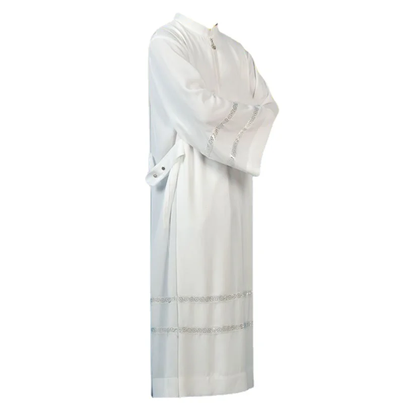 Ropa-de-clero-cat-lico-Alb-Priest-larga-bata-blanca-prenda-de-adoraci-n ...