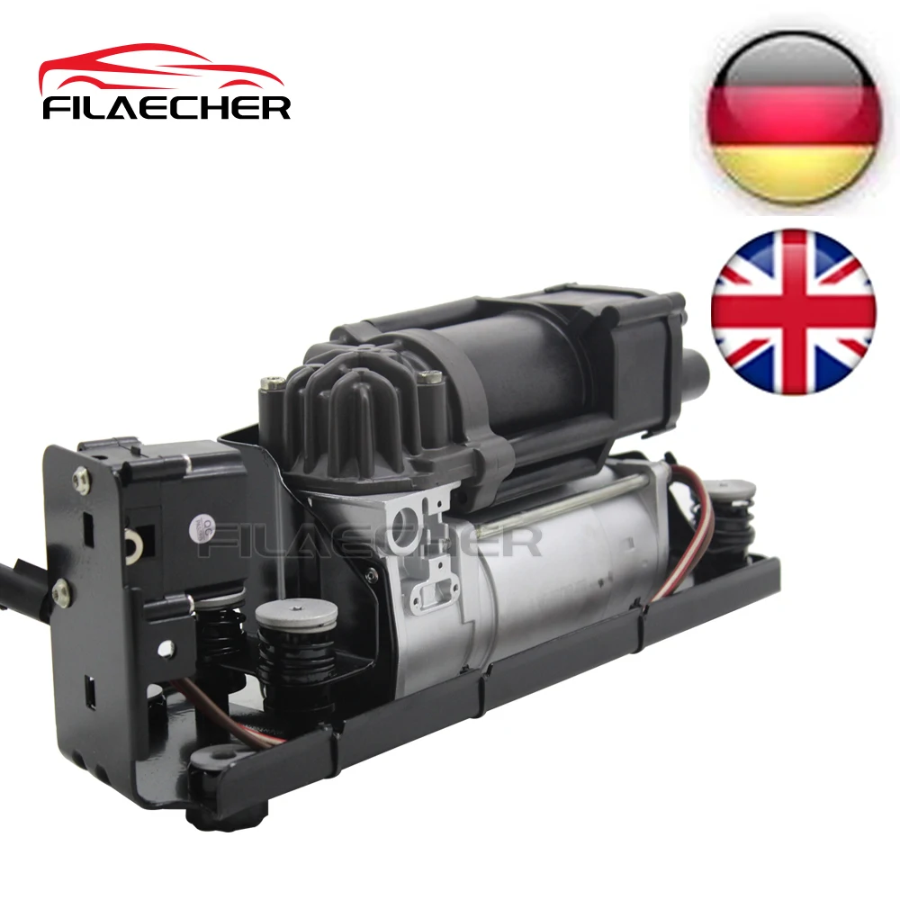 37206864215-Air-Suspension-Compressor-Pump-With-Air-Valve-Block-Bracket ...
