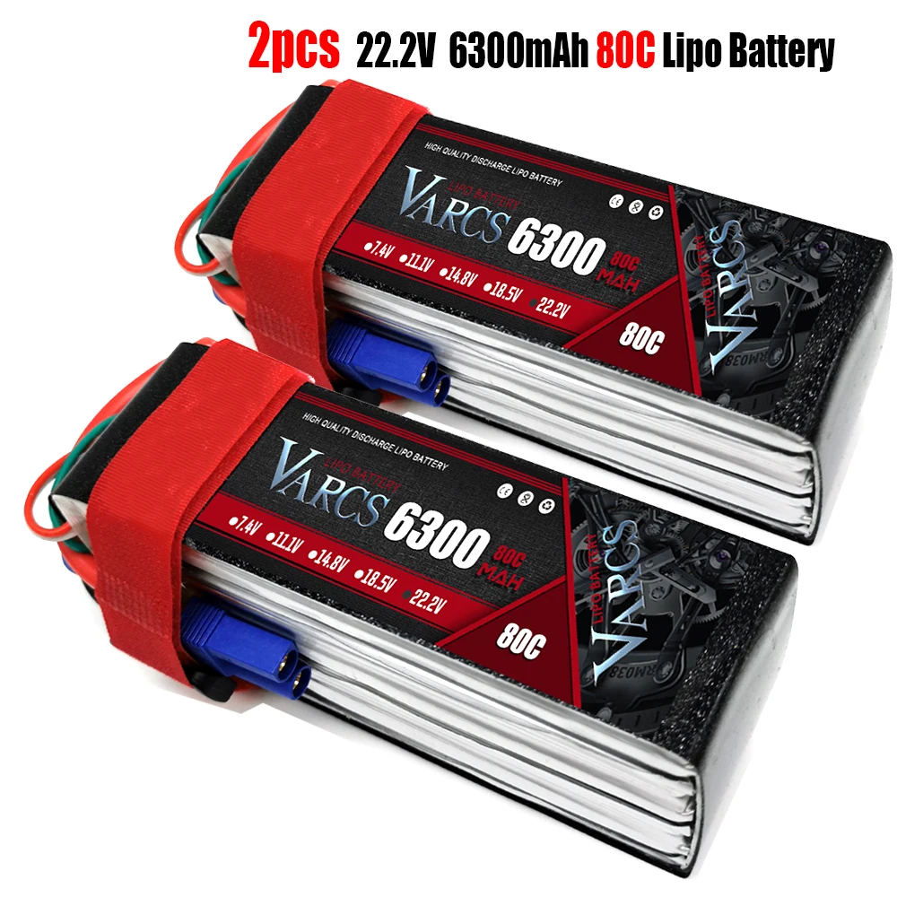 Lipo Batteries Varcs 7.4v 11.1v 15.2v 14.8v 22.2v 2s 3s 4s 6s 5200mah ...