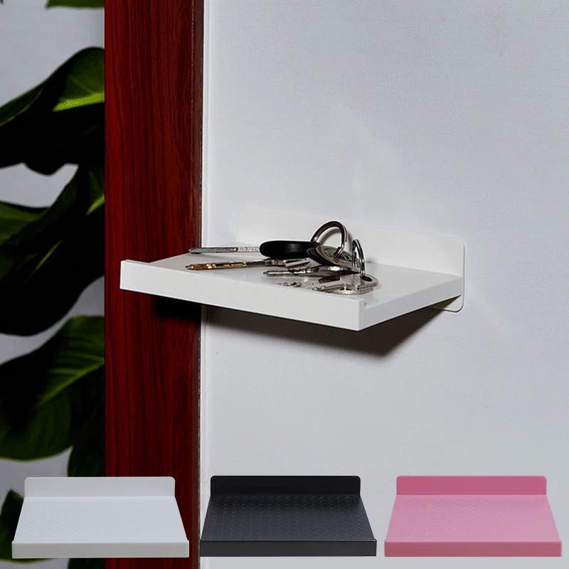 Punch-free Key Rack Wall Shelf Door Back Shelves Car Key Rack Door Back ...