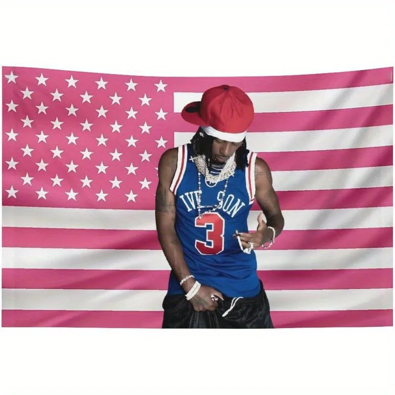 SRHJTERS Playboi Carti US Flag Tapestry | Easy to Hang, Vibrant Wall ...