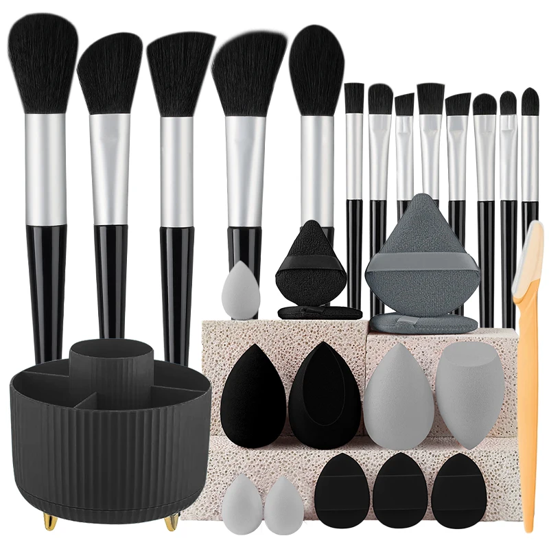 14-29Pcs Professional Makeup Brushes Set Soft Fluffy Smudge Concealer ...