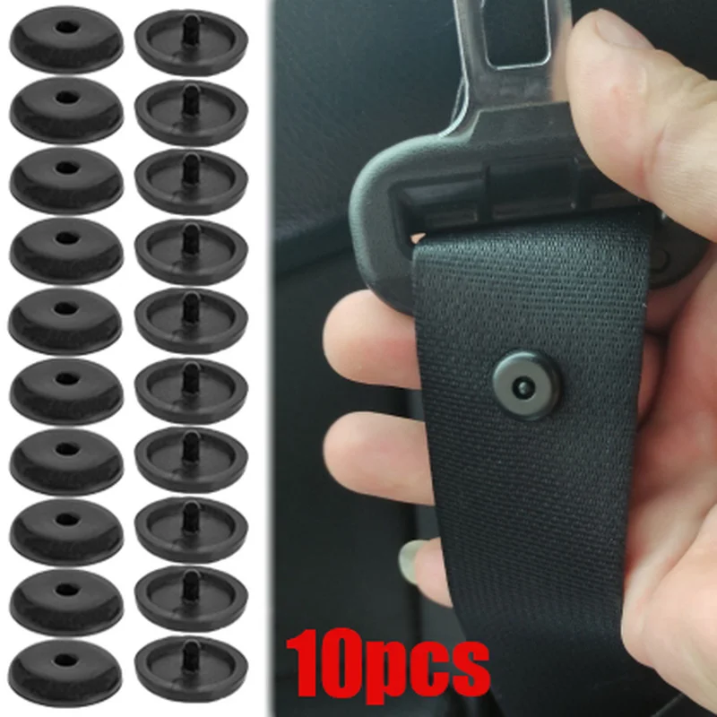 10-PCS-Car-Safety-Seatbelt-Stopper-Buckle-Automobile-Seat-Belt-Spacing ...