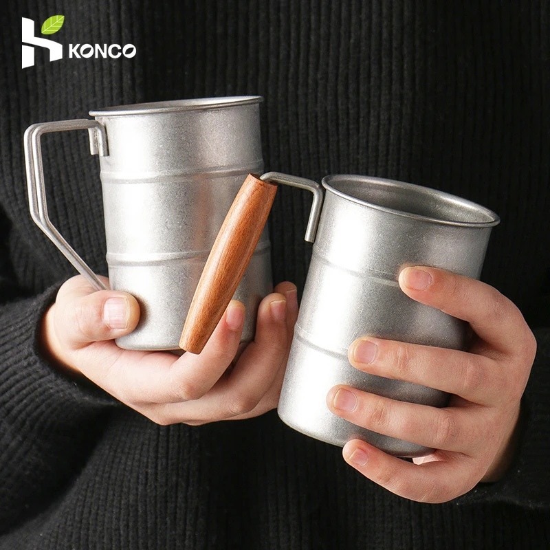 370ml-Beer-Mug-Stainless-Steel-Camping-Mug-Outdoor-Portable-Cup-Retro ...