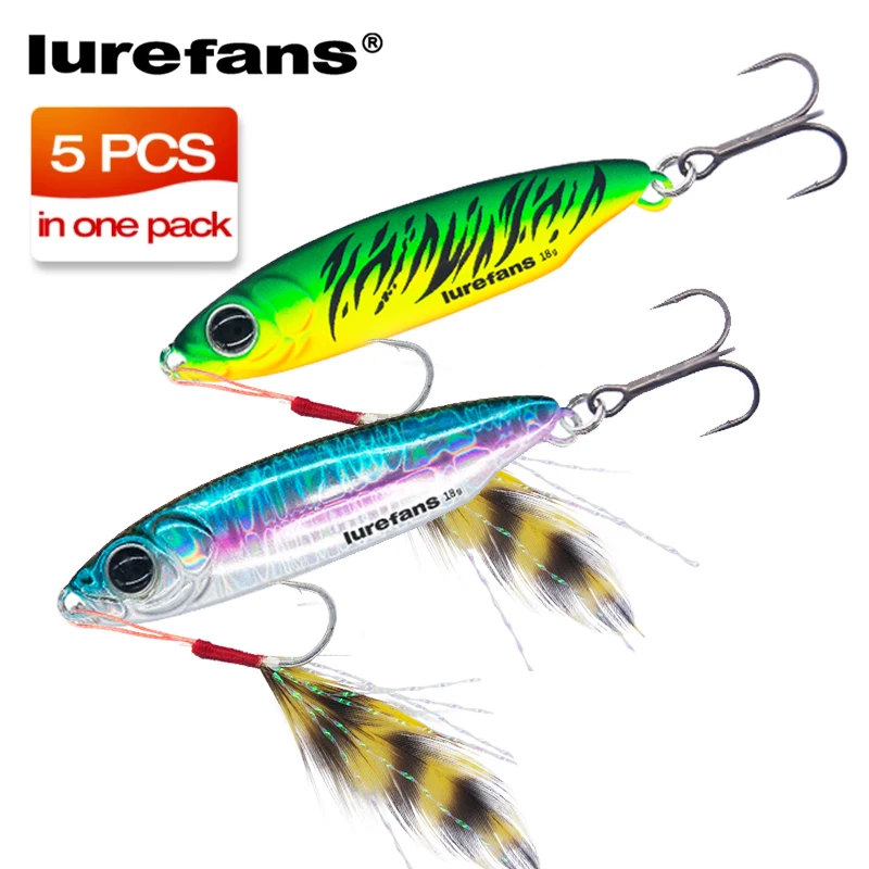 Lurefans LamDou 5 pcs/pack Full Swimming Layer VIB Sinking Lure 7-18g ...