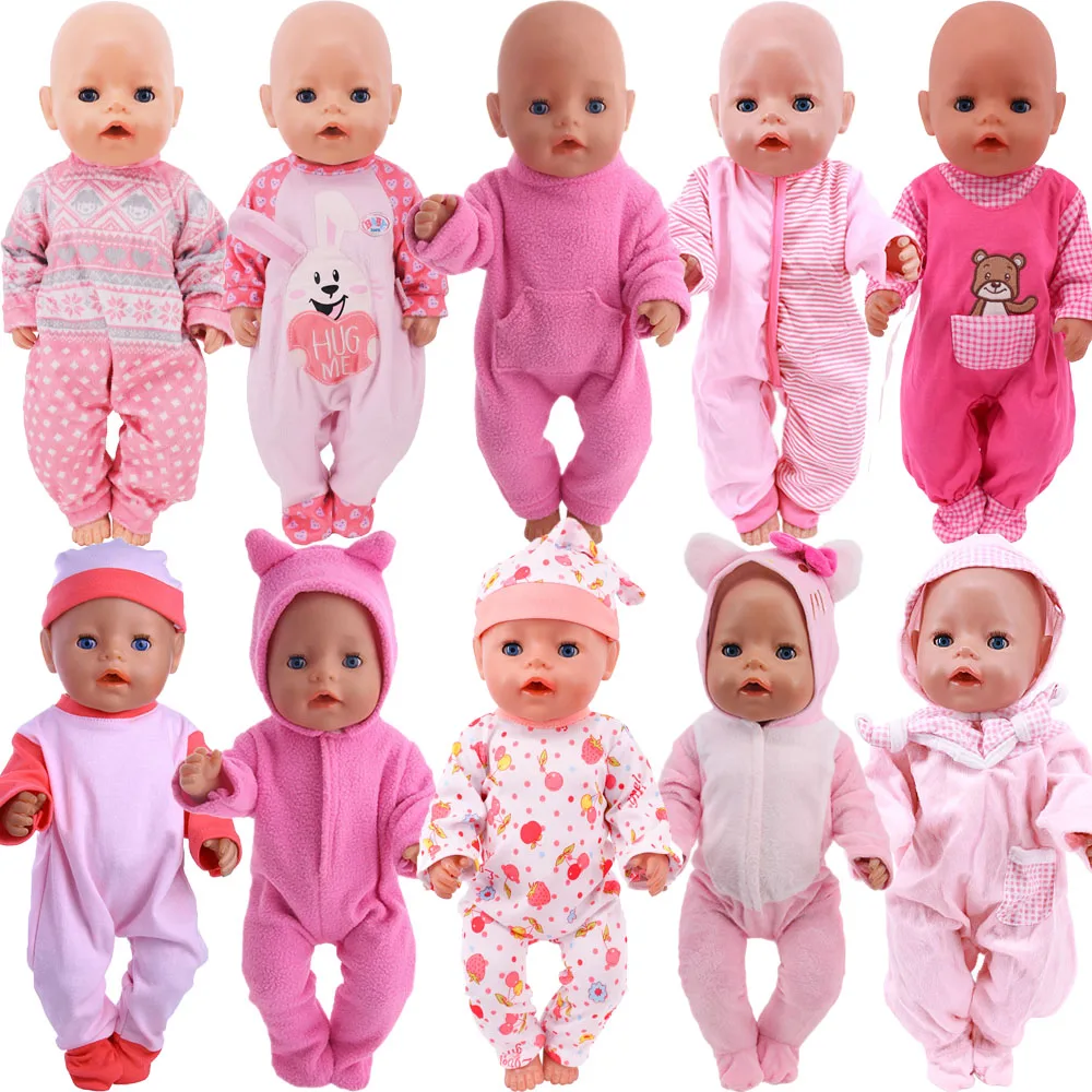 Doll-Clothes-Pink-Series-Pajamas-43cm-Baby-Reborn-18inch-Girl-s ...